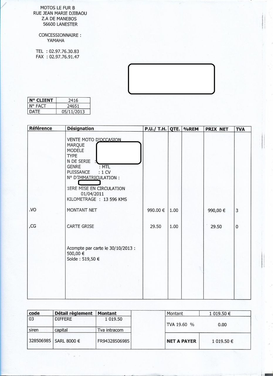 YAMAHA YBR 125 - Val De Marne - Bonnie&Car occasion