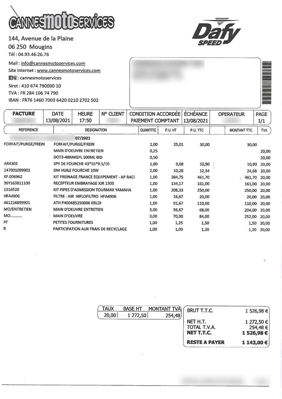 YAMAHA XJR 1300 - Alpes Maritimes - Bonnie&Car occasion