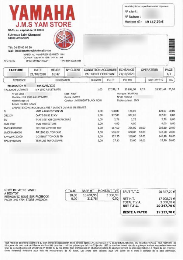 YAMAHA FJR 1300 - Bouches Du Rhone - Bonnie&Car occasion